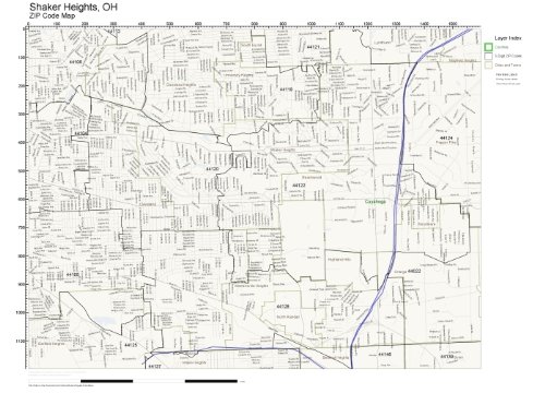 Zip Code Wall Map Of Shaker Heights Oh Zip Code | Desertcart Sri Lanka
