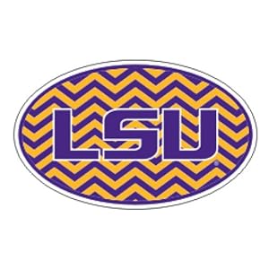 Amazon.com : LSU Tigers Chevron Decal Decal : Automotive Decals ...