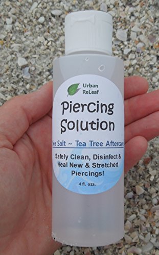 PIERCING SOLUTION ! Healing Sea Salts & Botanical AFTERCARE. 4 oz ...