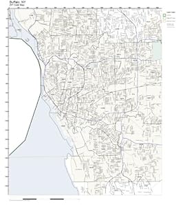 Amazon.com - ZIP Code Wall Map of Buffalo, NY ZIP Code Map Laminated ...