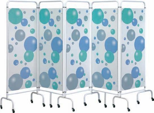 Sunflower Mobile Folding Privacy Screens 5 Panel Bubble Design | Nakosite
