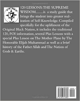 120 Lessons: Supreme Wisdom Lessons for The Nation of Gods & Earths ...