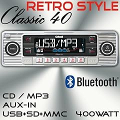 Gelhard Classic 40 "Retro Look" RDS Autoradio CD MP3 USB SD + Bluetooth ...