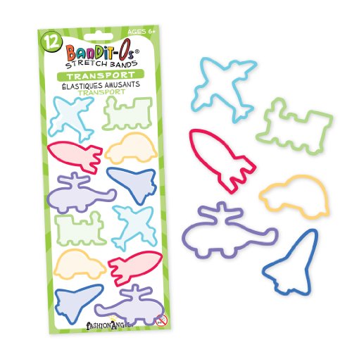NEW Pk 12 Bandit O s Shaped Rubber Bands Series 1 TRANSPORT Similar To Silly Bandz new-pk-12-bandit-o-s-shaped-rubber-bands-series-1-transport-similar-to-silly-bandz