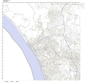 Amazon.com: Oceanside, CA ZIP Code Map Laminated: Home & Kitchen