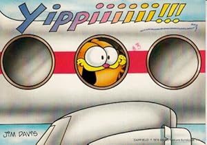 Amazon.com : Vintage Used Postcard Garfield Jim Davis Airplane Ride ...
