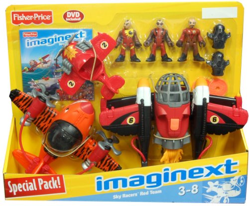 Fisher Price Imaginext Sky Racers Red Team Special Pack ...