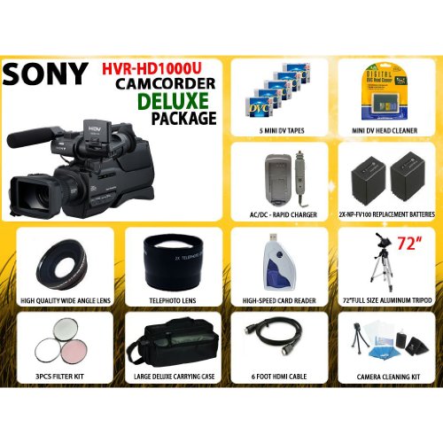 Sony HVR-HD1000U Digital High Definition HDV Camcorder + HUGE ...