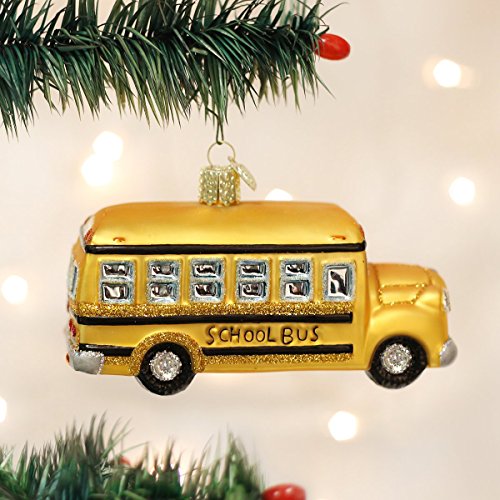 Old World Christmas Ornaments: School Bus Glass Blown - Want It All
