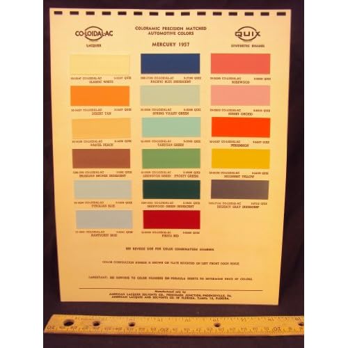 1957 Ford paint colors