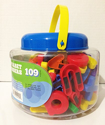 ABC Magnets - 109 Magnetic Alphabet Letters & Numbers With Take Along ...