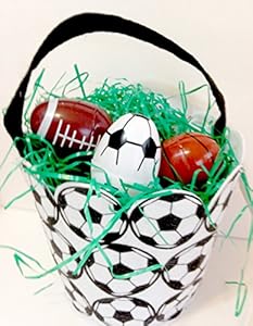 Amazon.com: Soccer Easter Basket for Boys and Girls Includes Five ...