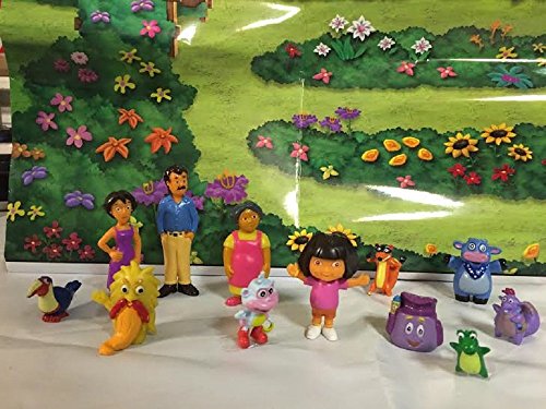 Nickelodeon Dora The Explorer Deluxe Set of 12 Cake Toppers - Import It All