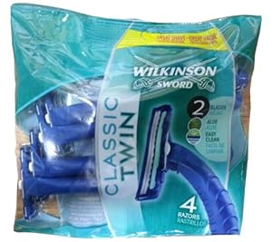 Amazon.com : Wilkinson Sword Classic Twin Razors 4-Pack : Wilkensen ...