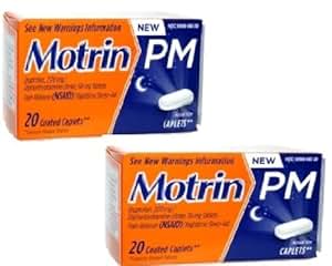 Amazon.com : Motrin ® Pm Ibuprofen 200mg Pain Fever Reliever Nighttime ...