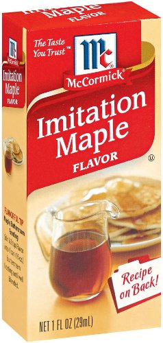 McCormick Imitation Maple Flavor, 1 oz. (Pack of 6) Food, Beverages ...