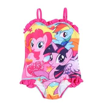 Amazon.com: My Little Pony Girls Toddler Swimsuit 12M-5T (2T): Clothing