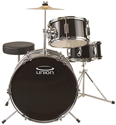 Union UJ3 3-piece Junior Drum Set - Black - Want It All