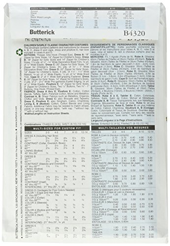 Berwick B4320 Girl's Princess Dress Halloween Costume Sewing - Want It All