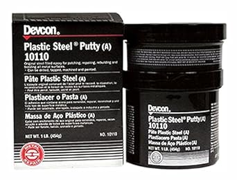 Devcon 10110 Plastic Steel Epoxy Putty (A), 1 lbs Bottle: Automotive ...