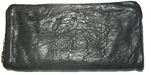 Junior Drake Small Logo Zip-around Wallet (Black) | Women wallets in usa