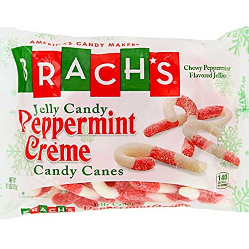 Brach's Chewy Peppermint Creme Flavored Jelly Candy Canes - 11 Oz Bag ...