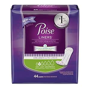 SALE! Poise Incontinence Liners, Long Length, Very Light - Best Women's ...