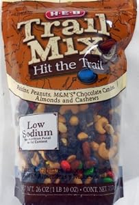 HEB Trail Mix 26oz Bag (Pack of 3) (Hit the Trail - Low Sodium): Amazon ...