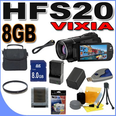 Canon VIXIA HF S20 HD Flash Memory Camcorder w/10x Optical Zoom ...