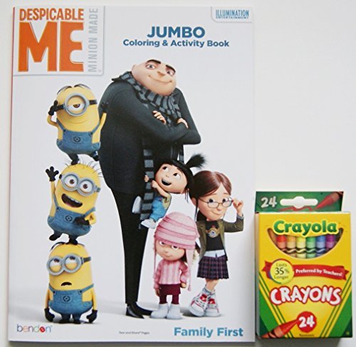 Despicable Me Jumbo Coloring and Activity Book with Crayola Crayons ...