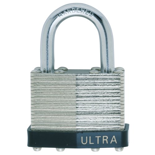 Ultra Hardware 56075 1-3/4-Inch Laminated Steel Padlock, Single Bumper ...