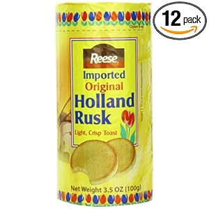 Amazon.com : Reese Holland Rusk Light, Crisp Toast, 3.5-Ounce Packages ...