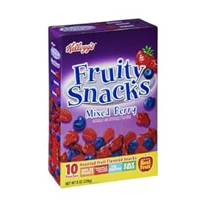 Amazon.com: Kellogg's Fruity Snacks Mixed Berry Assorted Fruit Flavored ...