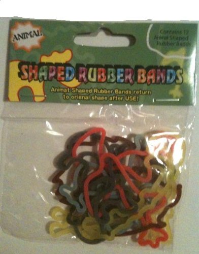 Silly Shaped Rubber Bands Animal Bandz Wristband (12)