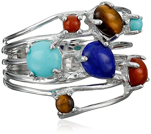 Sterling Silver Gemstone Multi-Stone Ring from Amazon Curated ...