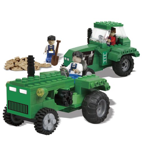 legos for sale: Best-Lock 240pc Green Tractor and Crop