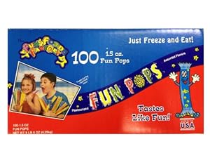 Amazon.com : Fun Pops 100count Freeze Pops : Popsicles And Juice Bars ...