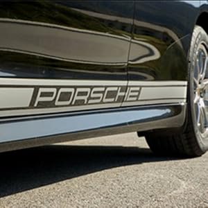 Amazon.com : Porsche 911 Black Decal Kit Left and Right Side Skirts ...