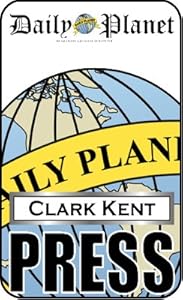 Amazon.com : Clark Kent Press Pass Daily Planet : Identification Badges ...
