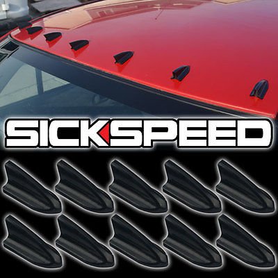 Buy 10 Pc Air Vortex Generator/Diffuser Fin Set/Kit For Spoiler Roof ...