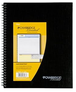 Amazon.com : Mead Cambridge Limited QuickNotes Business Notebook (6066 ...