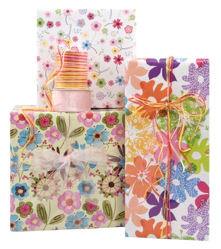 The Gift Wrap Company Floral Fun Gift Wrap And Ribbon Kit | Online Review