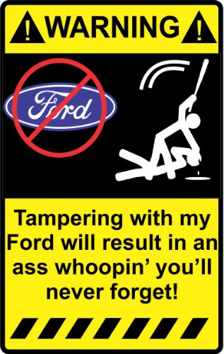Funny Ford Bumper Stickers