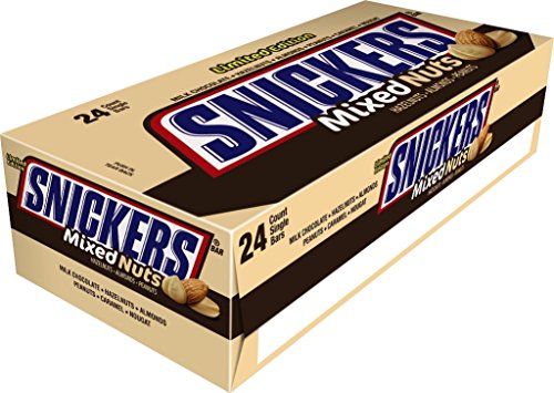 Snickers Mixed Nuts Singles Box, 1.76 Ounce (Pack of 24) Food ...
