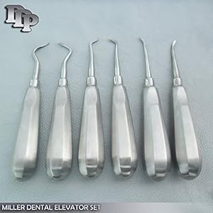 Amazon.com: 6 Miller Dental East West Elevator Right+left Rounded Blade ...