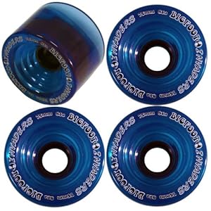 Amazon.com : BIGFOOT LONGBOARD WHEELS 75mm 81a INVADERS BLUE Offset ...