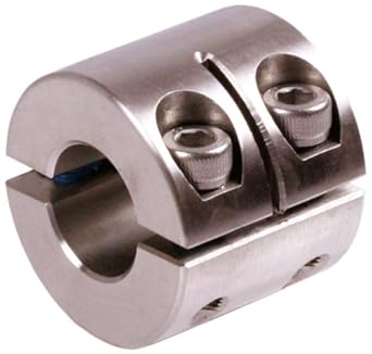clamp collar double-split double wide stainless steel 1.4301 bore 30mm ...