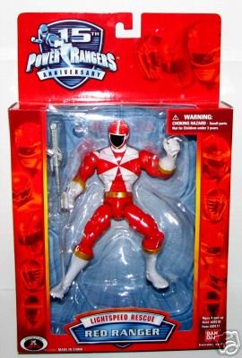 Power Rangers 15th Anniversary Lightspeed Rescue Red Ranger - Import It All