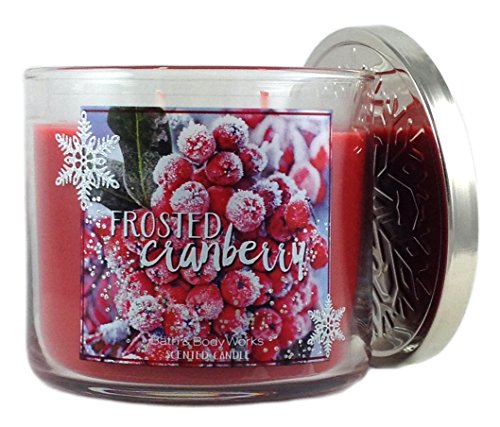 Bath & Body Works Home Frosted Cranberry Scented Candle 3 Wick - Want ...