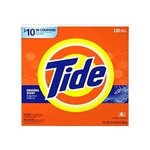 Amazon.com: Tide Powder Detergent, Original Scent, Case Pack, Two 120 ...